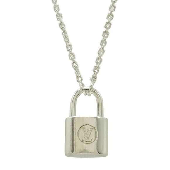 Louis Vuitton | Jewelry | Pre Loved Louis Vuitton Lock Pendant Necklace ...